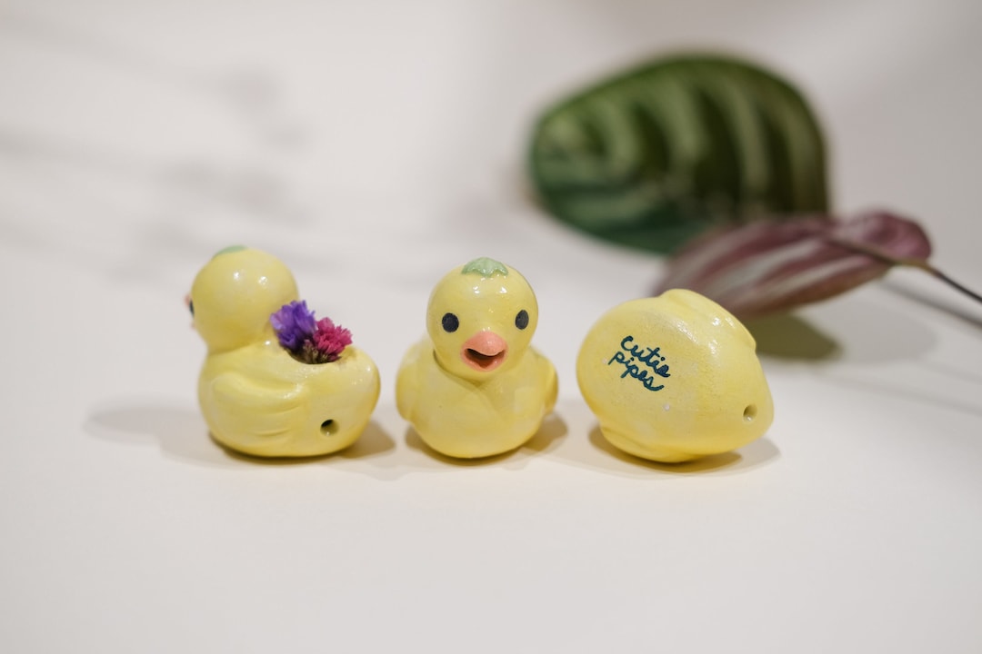 100% Ceramic Cutie Duck Duckie Smoking Pipe Handmade - Etsy