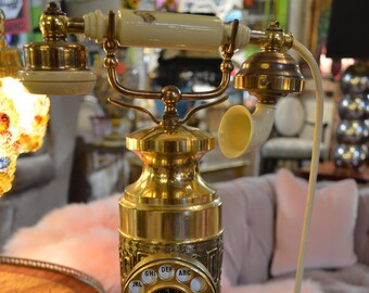 Gold telephone | Etsy