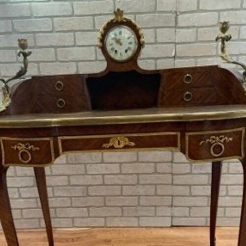 Antique French Louis IV Style Kidney Shaped Writing Table Desk - Etsy
