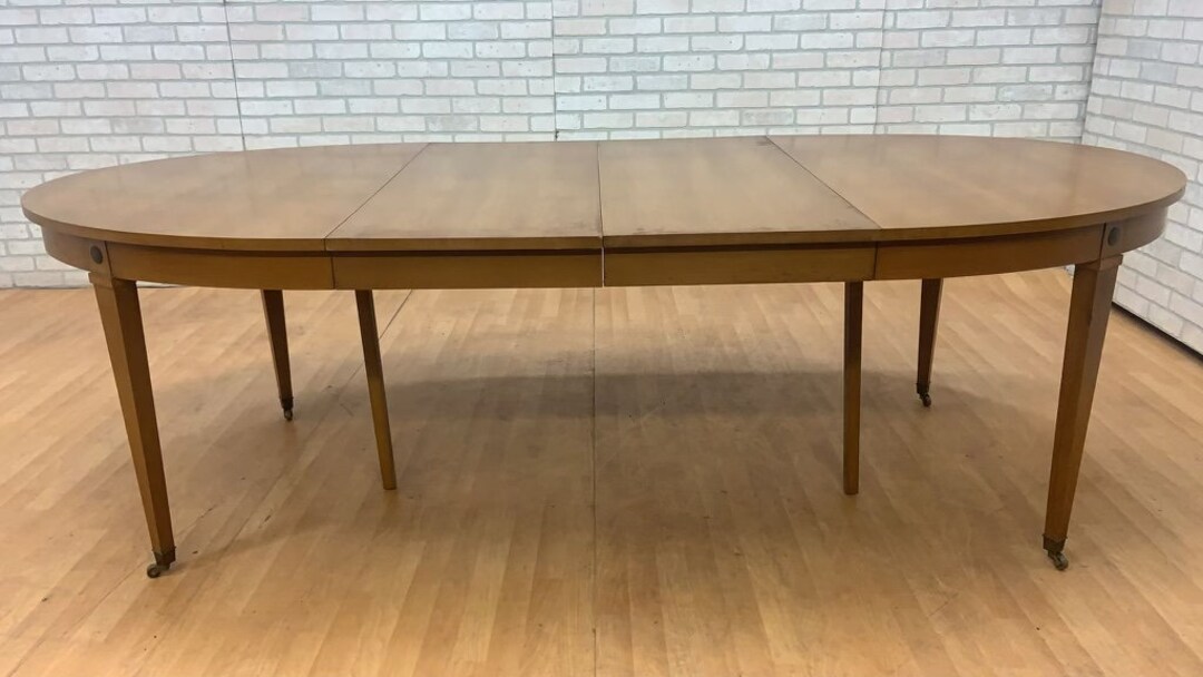 Mid Century Modern Expandable Oval Dining Table - Etsy