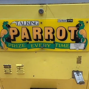 Vintage Talking Parrot Arcade Game - Etsy