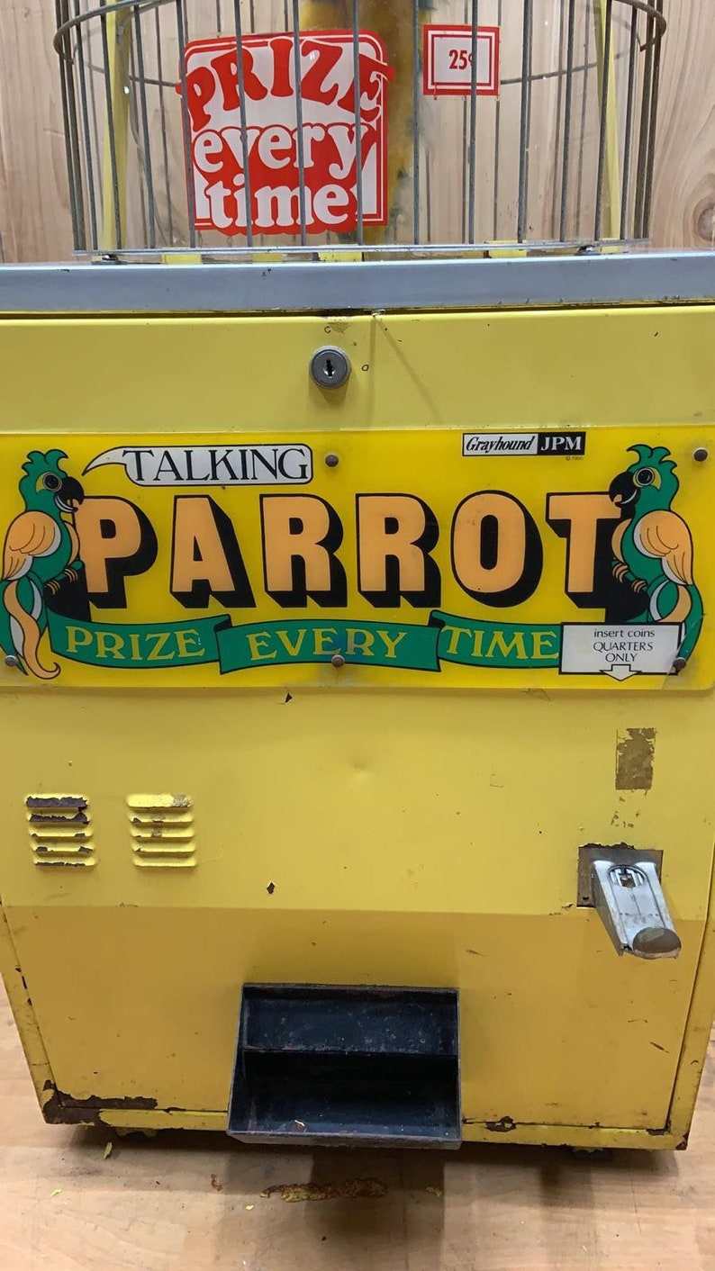 Vintage Talking Parrot Arcade Game - Etsy
