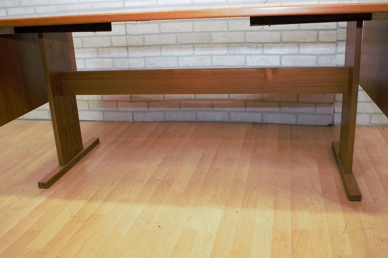 Mid Century Modern Danish Drop Down Tile Inlay Dining Table by | Etsy