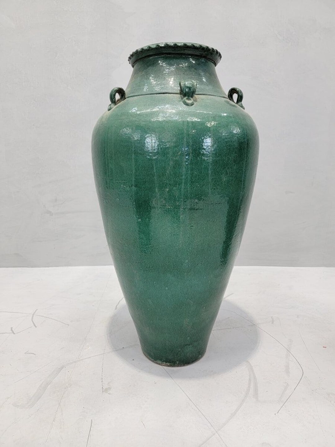 Antique Stoneware Green-glazed Mataban Jar Vase - Etsy