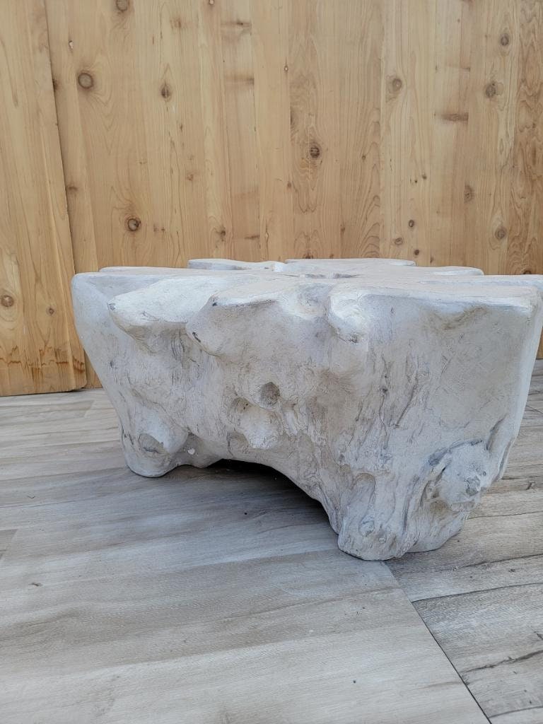 Vintage Bleached Teak Tree Root Sculpted Coffee Table - Etsy