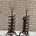 Mid Century Modern Industrial Metal Spring Table Lamps Pair - Etsy