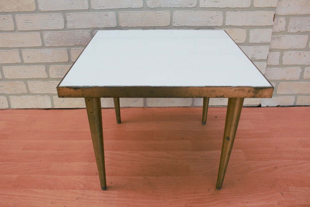 Vintage Modern Low Square Side Table - Etsy