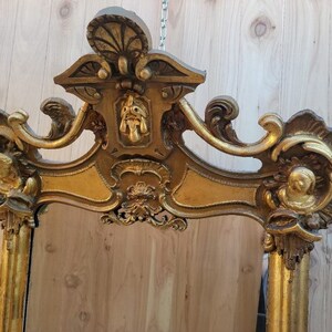 Antique Italian Rococo Style Gold Gilded Hand Carved Wall - Etsy