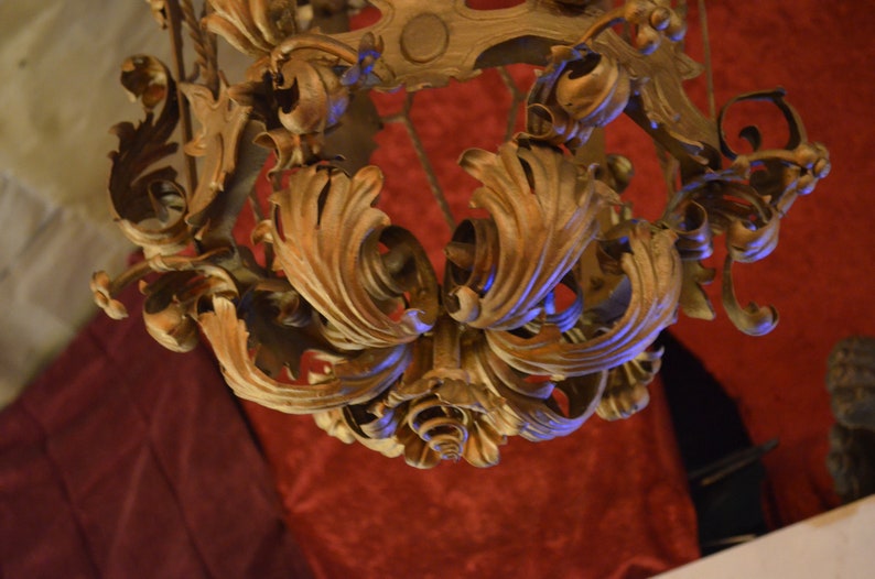 Antique French Rococo Style Gold Acanthus Leaf Pendant Set - Etsy