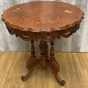 Antique Carved Ornate Accent Side Table - Etsy