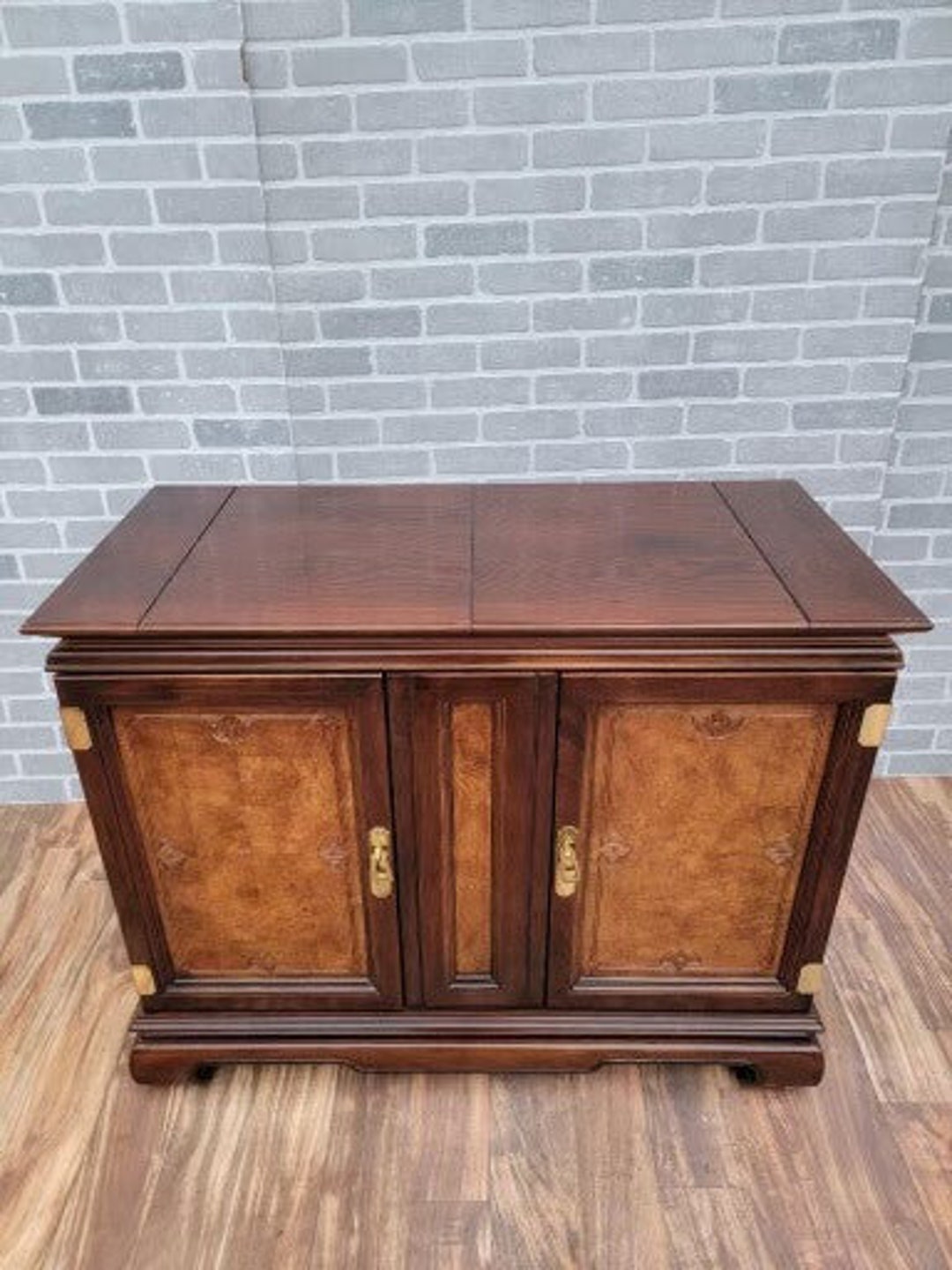 Vintage flip top bar cabinet store