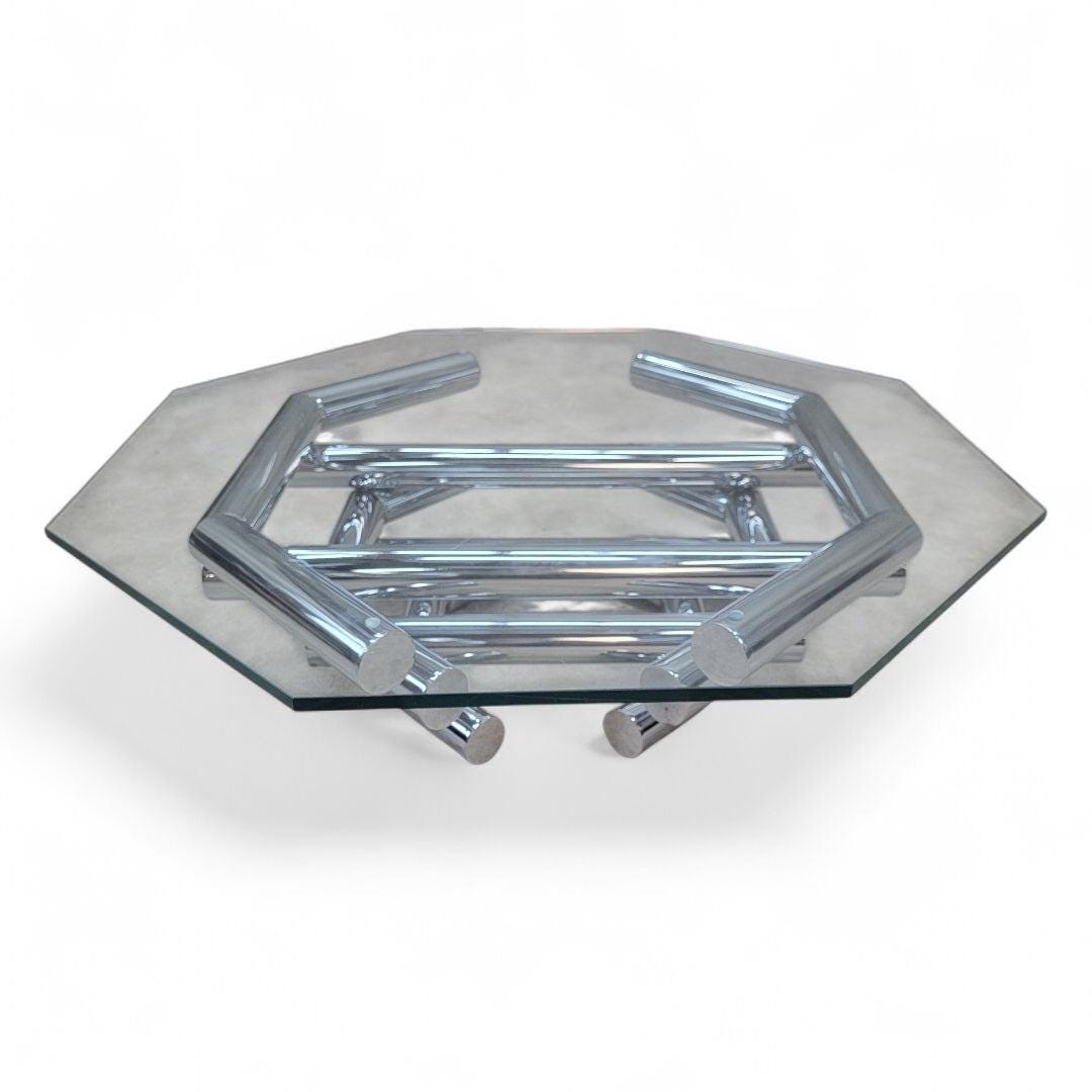 MCM Paul Mayen Style Stacked Chrome Coffee Table - Etsy