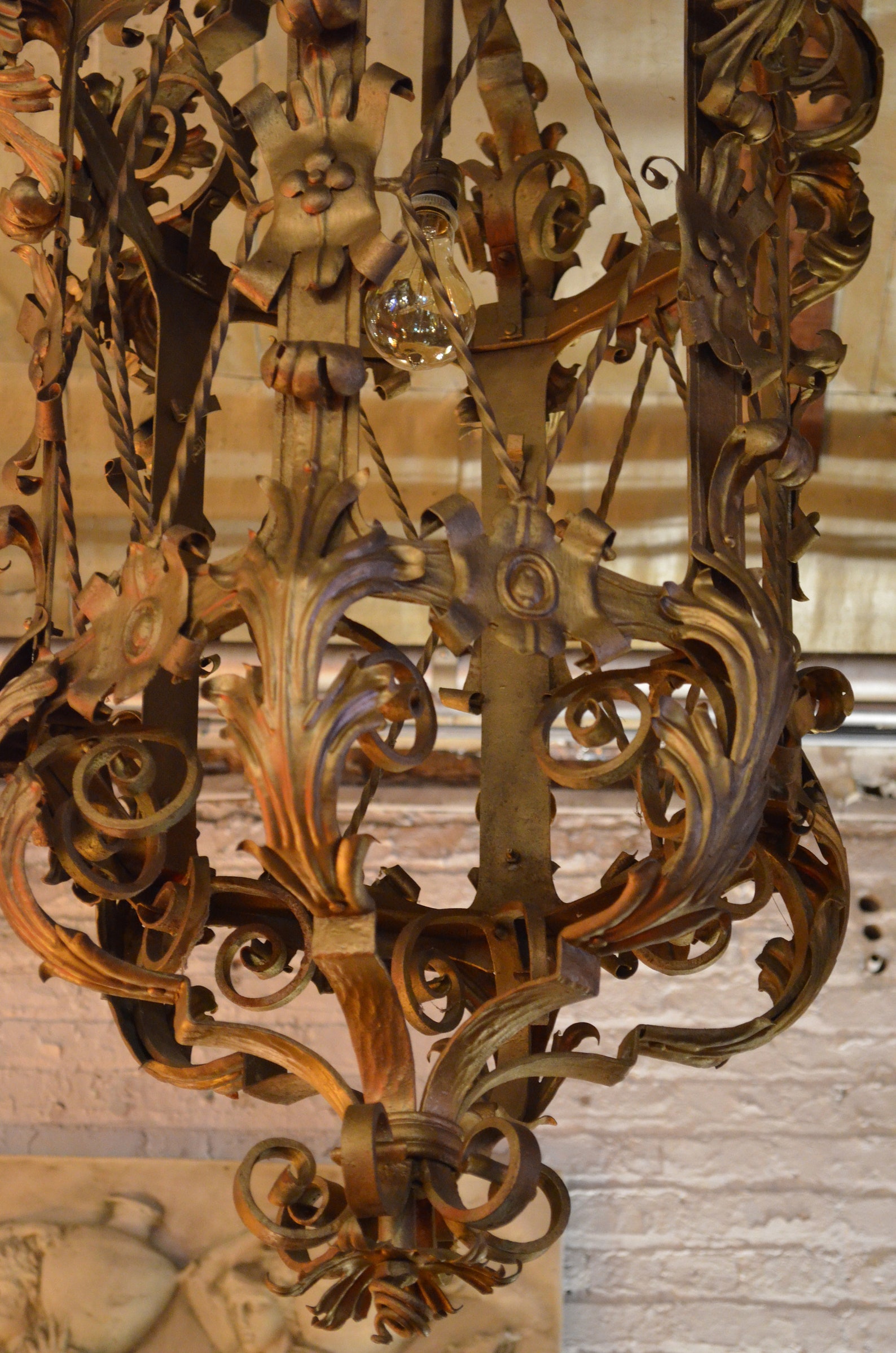 Antique French Rococo Style Gold Acanthus Leaf Pendant Set - Etsy