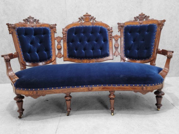 Antique victorian settee store