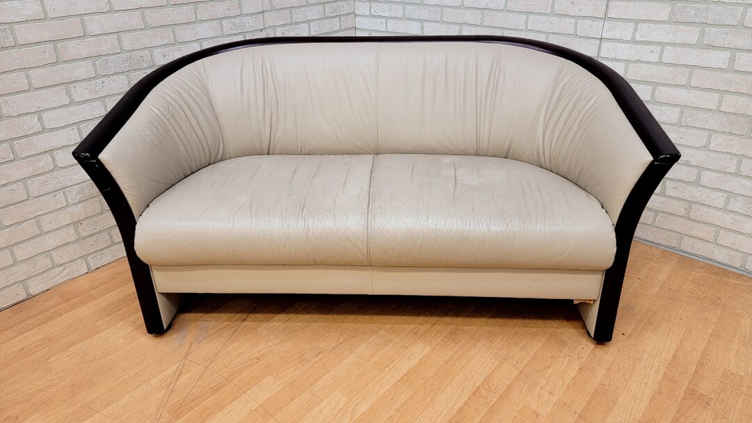 Scandinavian Modern Curved Loveseat Settee by Ekornes Norway - Etsy