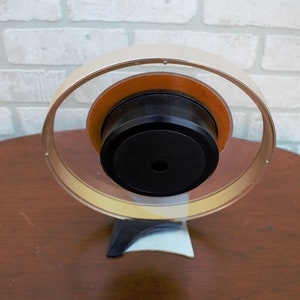 Mid Century Modern Kruger Floating Lucite Gold Table Clock - Etsy