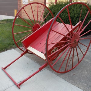 Antique Historic Chicago Fire Hose Cart and Fire Extinguisher - 2 Piece ...