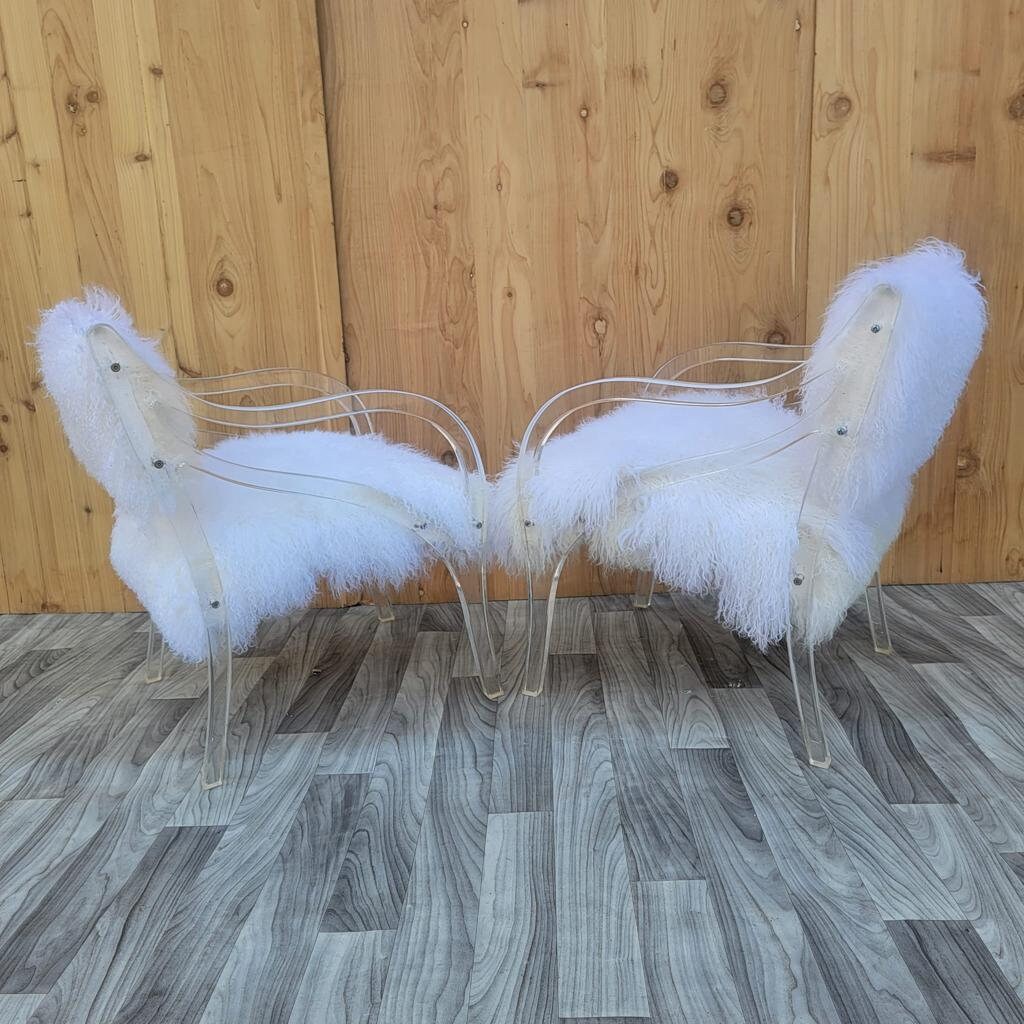 Hollywood Regency Lucite Frame and Curved Lucite Arms - Etsy