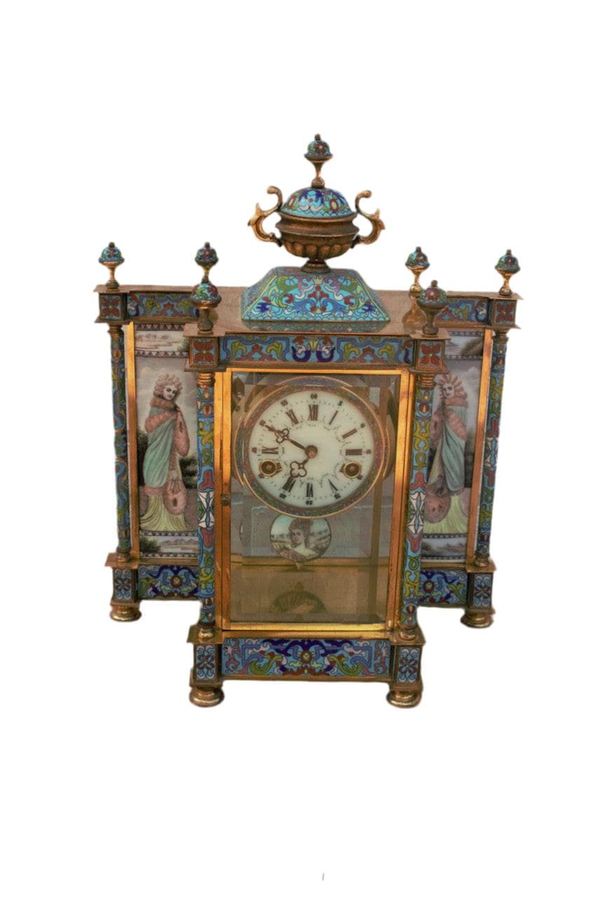 Vintage Chinese Cloisonné Enamel Wind up 7 Day Chiming Clock - Etsy