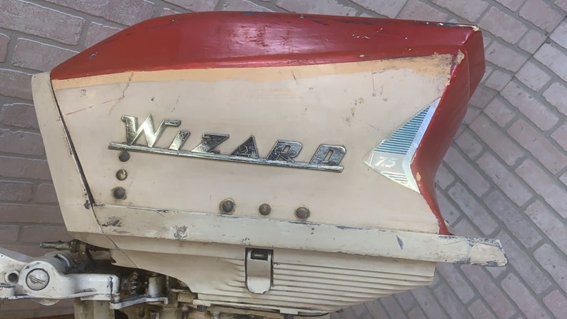 Vintage Wizard Boat Motor - Etsy