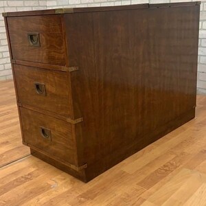 Mid Century Modern Campaign Style Lift Top Executive File Chest by ...