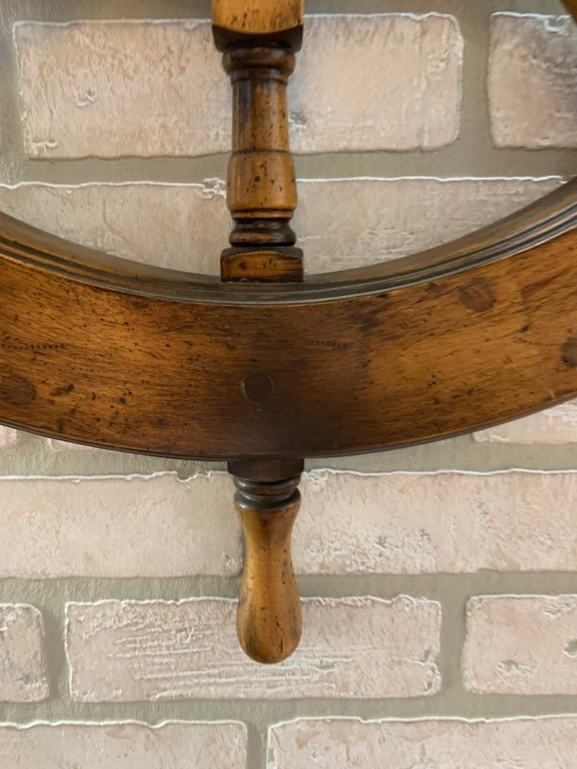 Vintage Nautical Style Wood Ship Wheel Wall Clock - Etsy