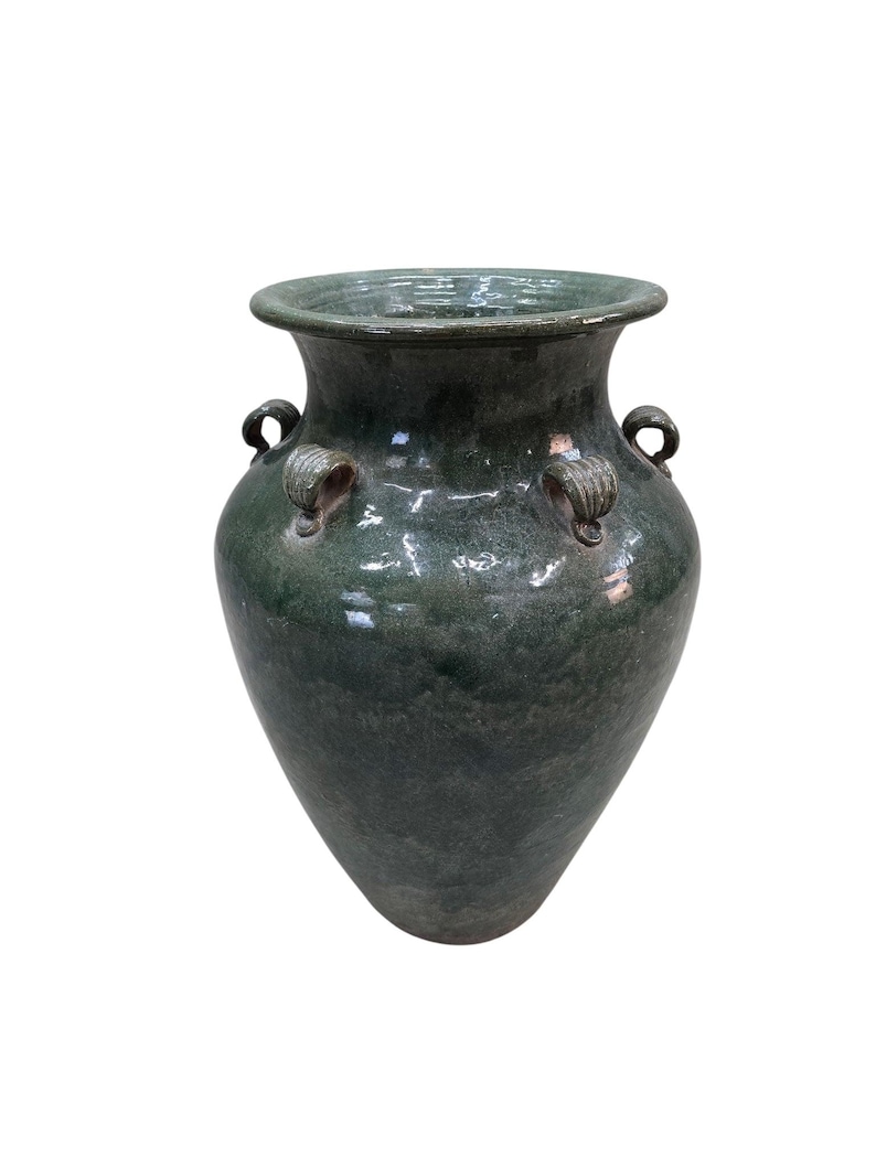 Antique Stoneware Green-glazed Mataban Jar Vase - Etsy