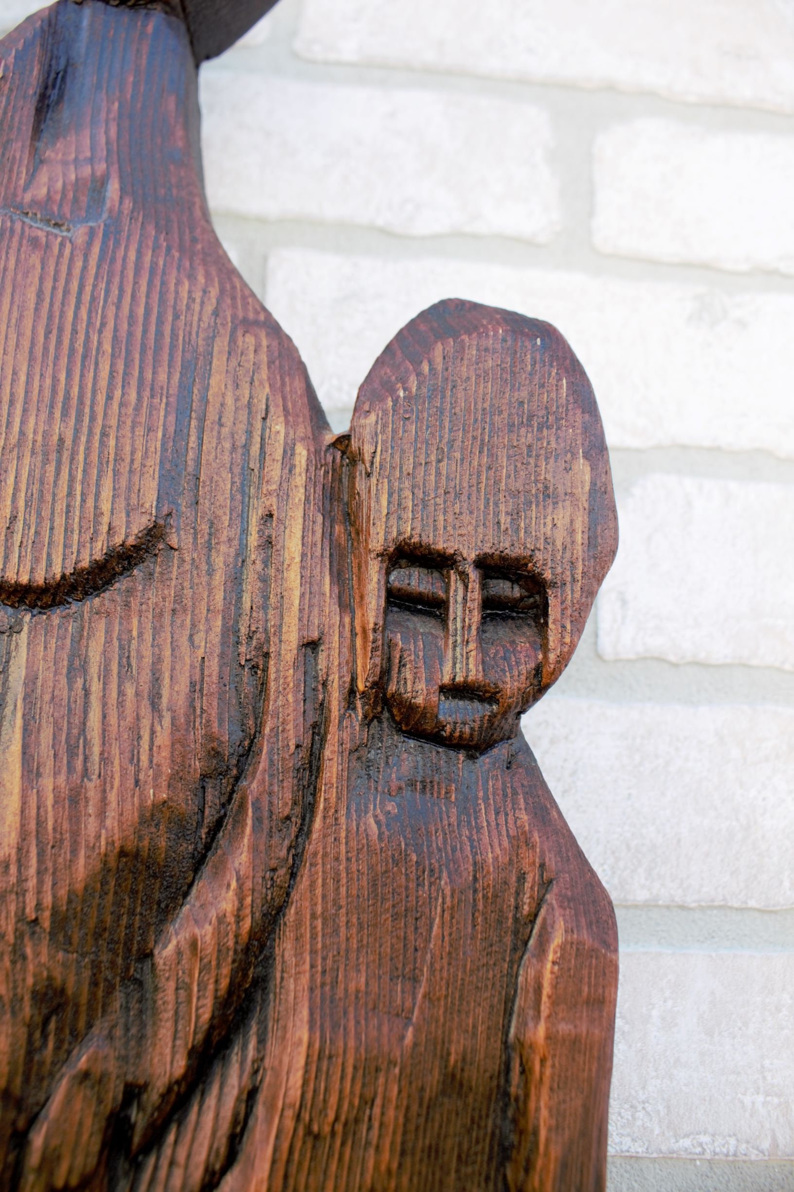 Mid Century Modern Carved Figural Wall Art Sculpture Signed | Etsy