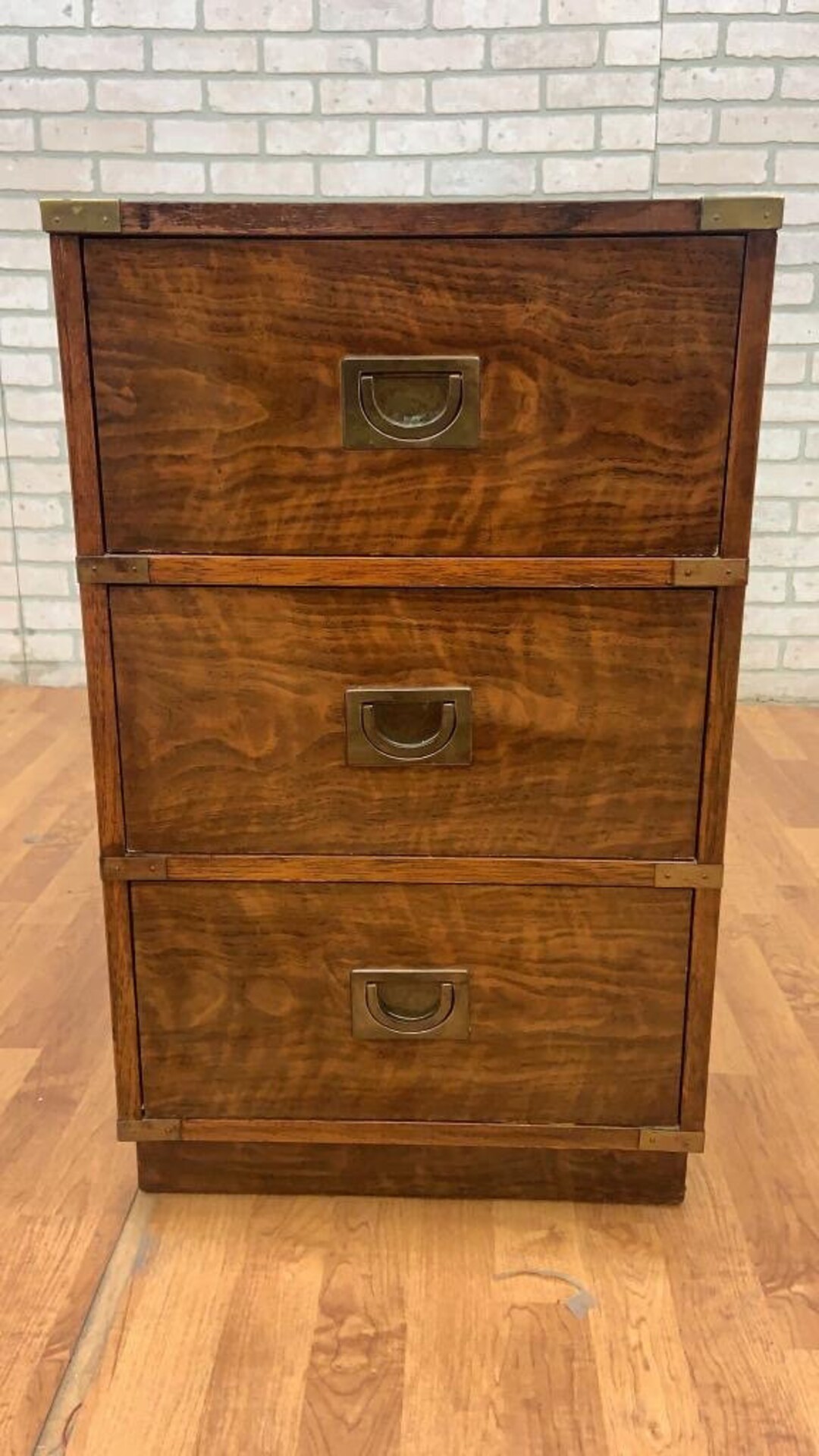 Mid Century Modern Campaign Style Lift Top Executive File Chest by ...