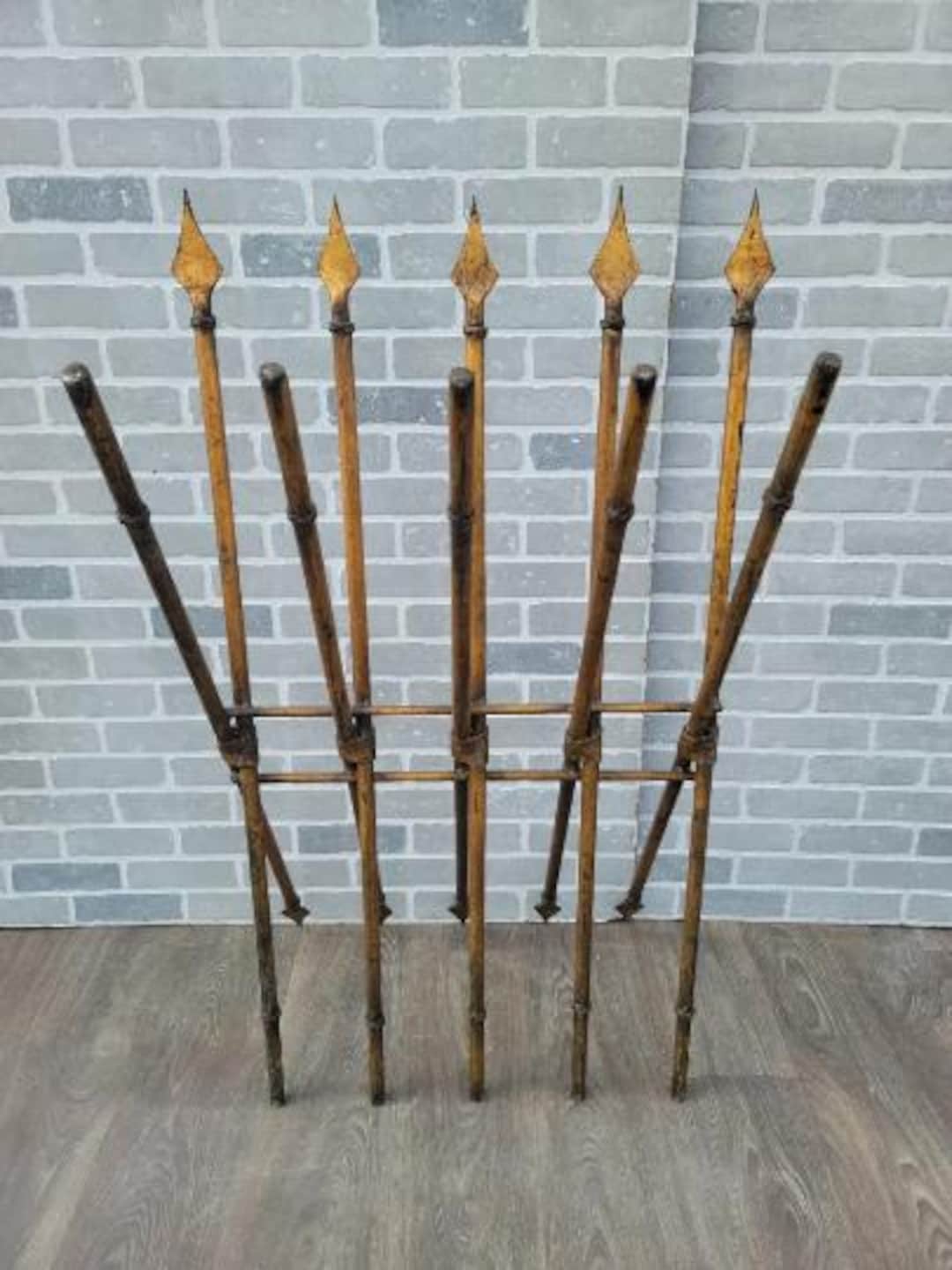 Antique Gothic Medieval Iron Spear Floor Rack - Etsy