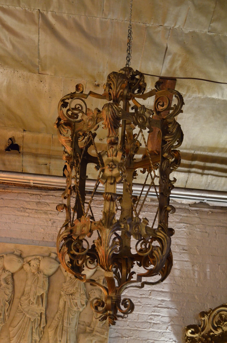 Antique French Rococo Style Gold Acanthus Leaf Pendant Set - Etsy