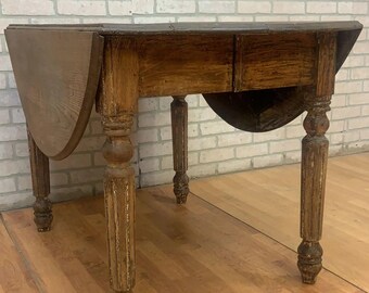 Drop Leaf Table, Antique Gate Leg Table, Dining Table, Entryway Table ...