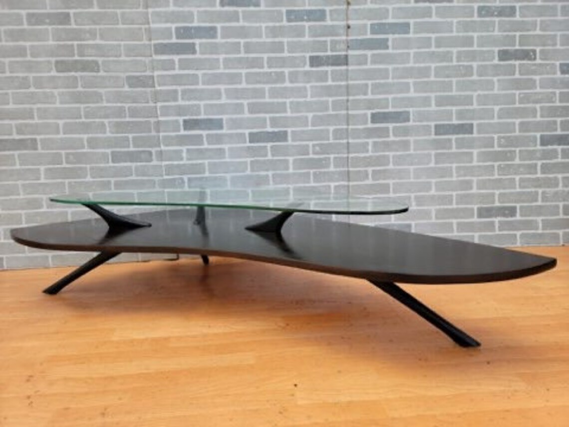 Mid Century Modern Atomic Boomerang Vladimir Kagan Style Two - Etsy