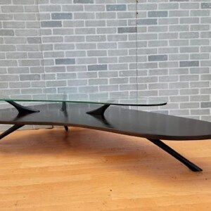 Mid Century Modern Atomic Boomerang Vladimir Kagan Style Two Tier ...