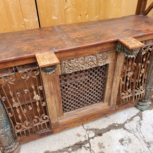 Antique Rustic Bohemian Ornate Carved Bar - Etsy
