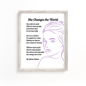 Women Empowerment Original Poem - Printable Digital Wall Art ...
