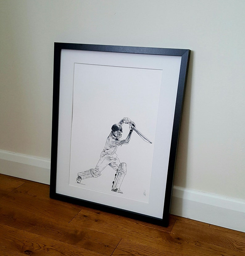 Cricketer Cricket Art Cricket Print Sports Art Cricket - Etsy