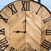 36 Wood Wall Clock, Traditional Number Clock - Etsy