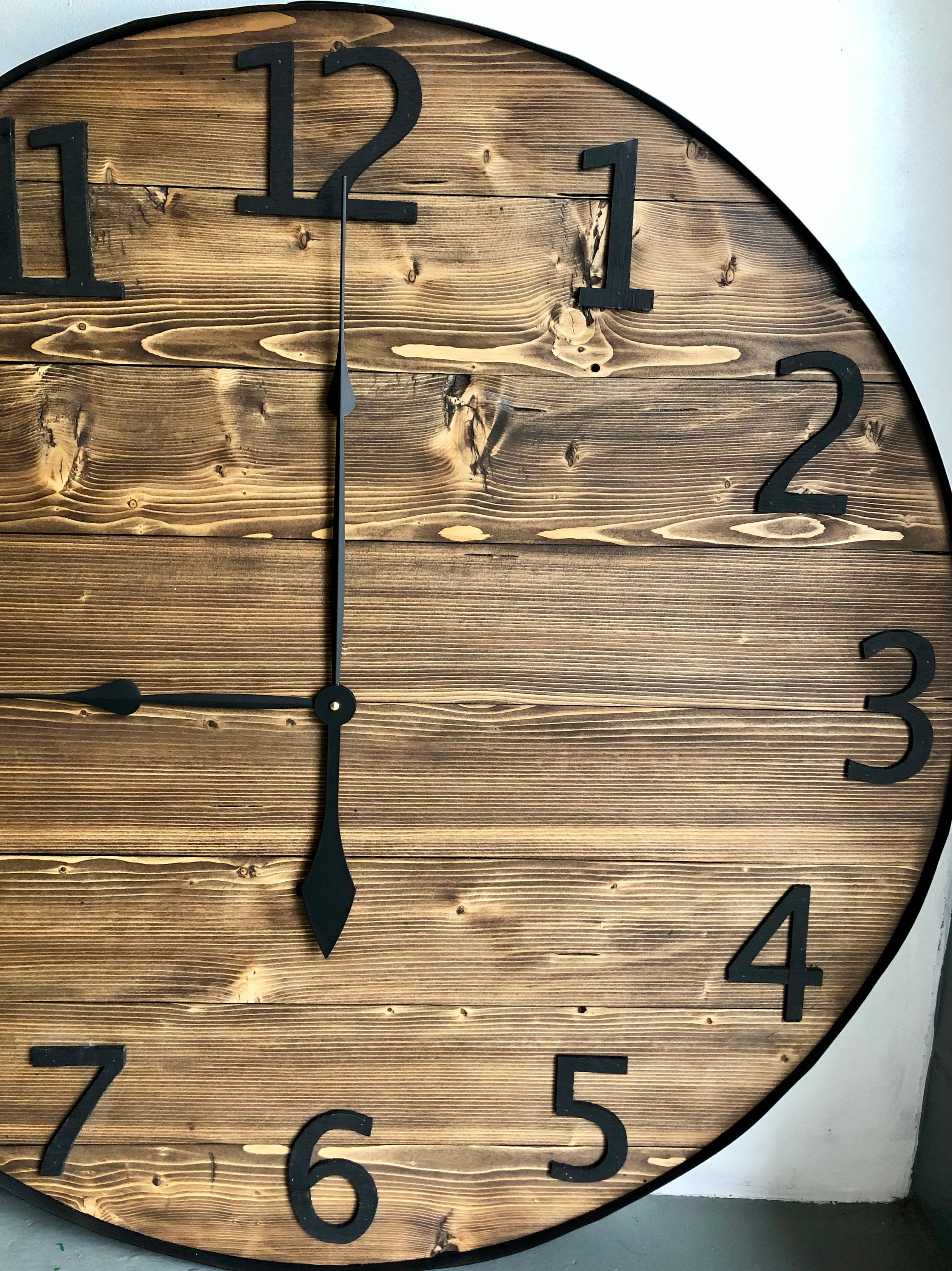 24 Numeric Wall Clock Large Wall Clock Farmhouse Wall | Etsy UK