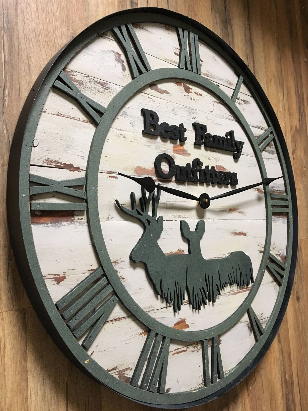 30 Oversize Clock, Hunting Gifts for Men, Hunting, Hunting Clock, Deer ...