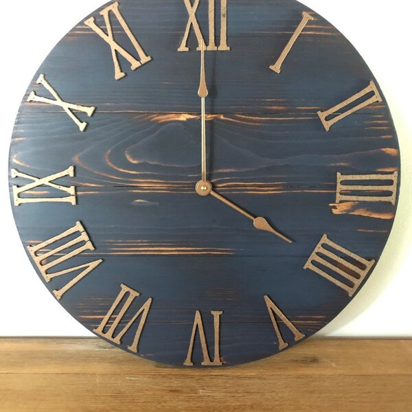 Rustic Wall Clock - Etsy