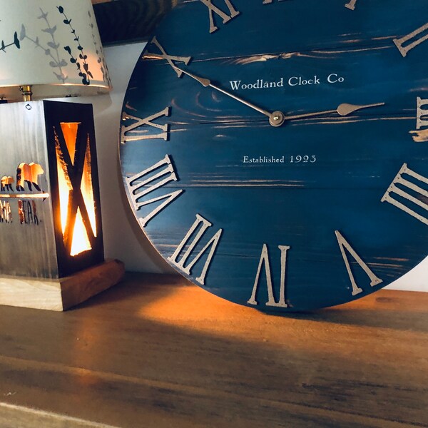 Large Wall Clock Farmhouse - Etsy