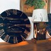 12 Black Rustic Clock - Etsy