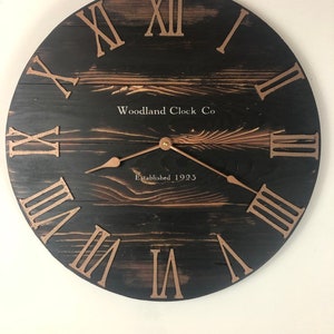 20 Rustic Clock, Wall Clock, Rustic Wall Clock, Modern Farmhouse Clock ...