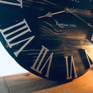 20 Rustic Clock, Wall Clock, Rustic Wall Clock, Modern Farmhouse Clock ...