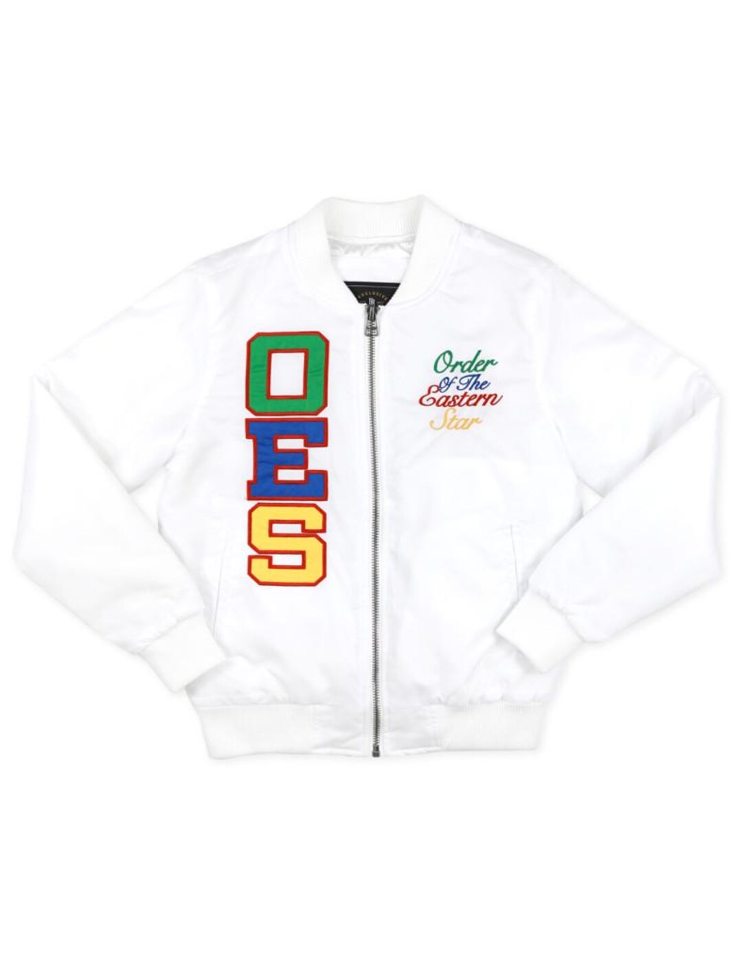 OES NEW White Bomber Jacket - Etsy