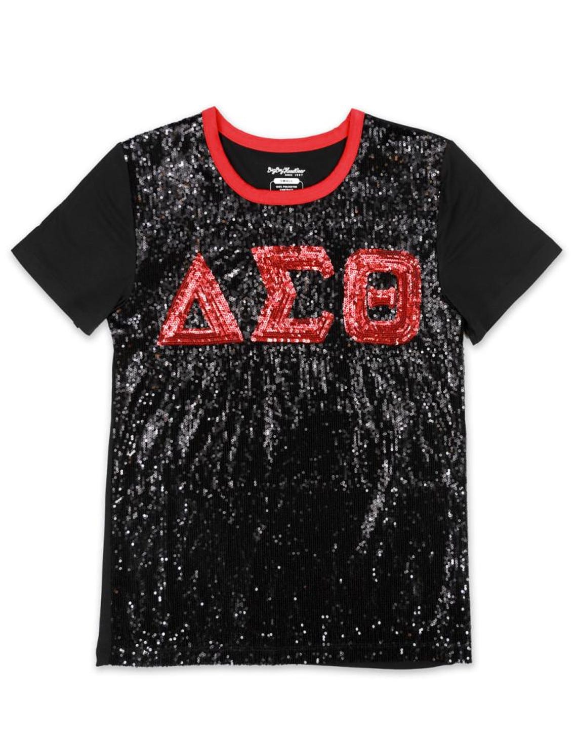 NEW Delta Sequin Black Tee - Etsy