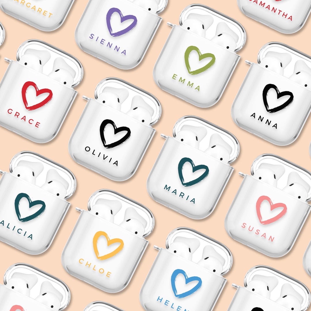 Personalised AirPod Case Cover for Airpods 4 3 2 1, Airpods Pro 3 2 1 ...