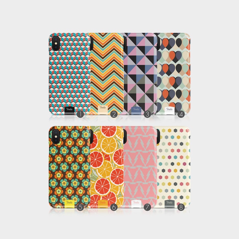Tirita Hard Phone Case Retro Sixties Patterns Vintage 60s - Etsy