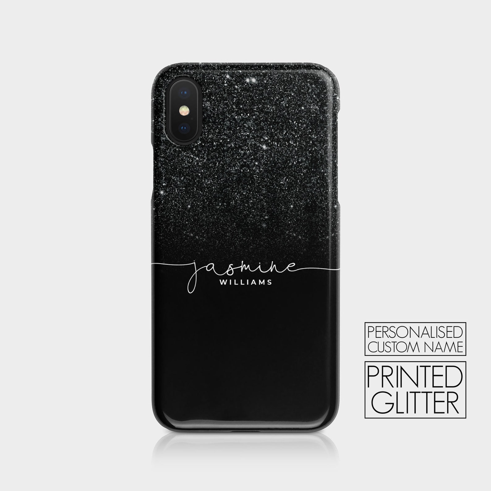 Personalised Initials Custom Hard Phone Case Ombre Printed - Etsy